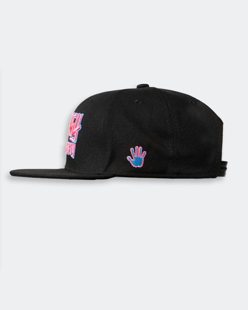 Pro-Series | Black Hat with Pink/Blue Logo | Greasy Hands Society