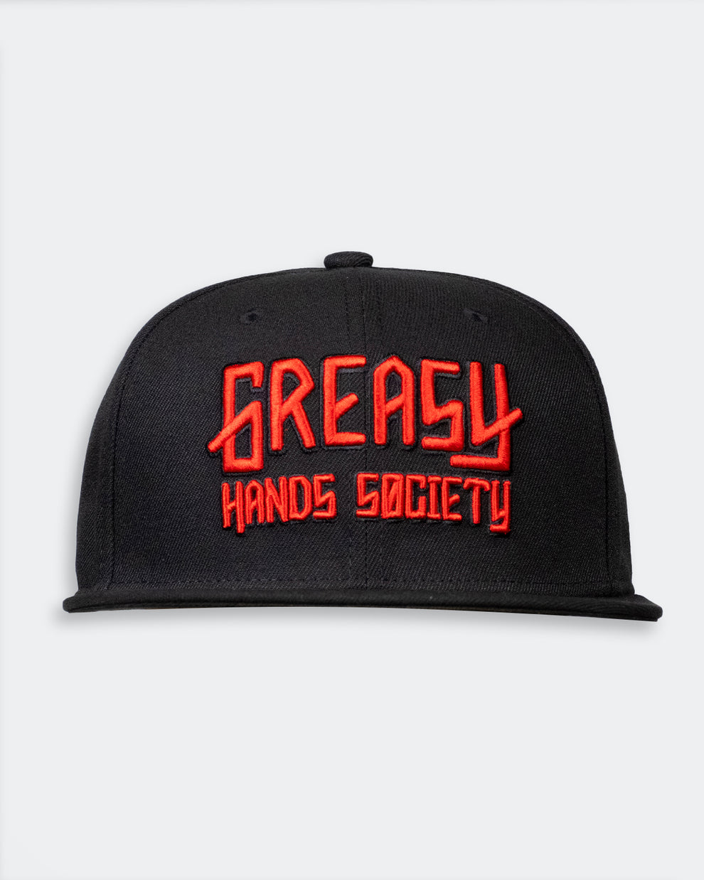 Pro-Series | Black Hat with Red/Black Logo | Greasy Hands Society